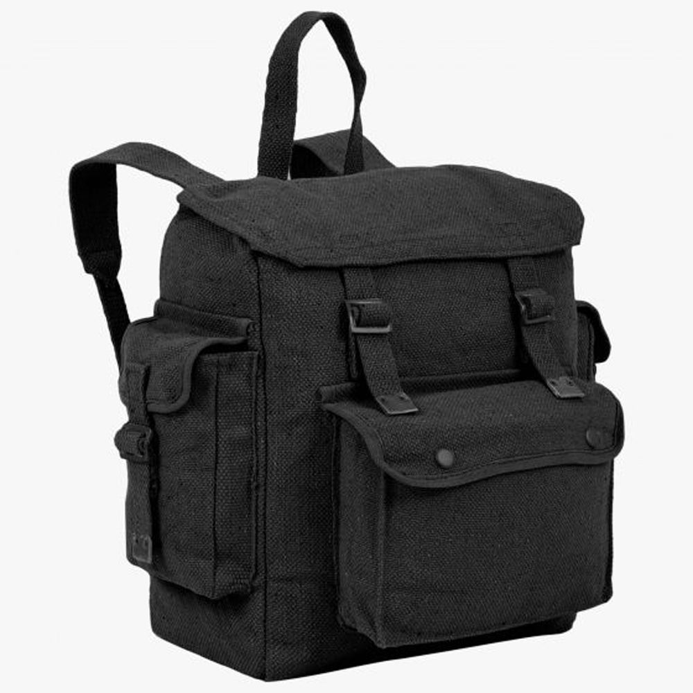 Canvas Backpack - Black – Past Horizons